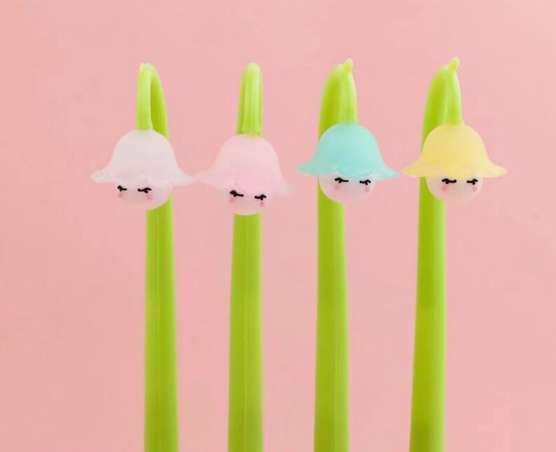 Lily of the Valley Gel Pen: Kawaii Black Ink Pen (0.5mm) - Etsy