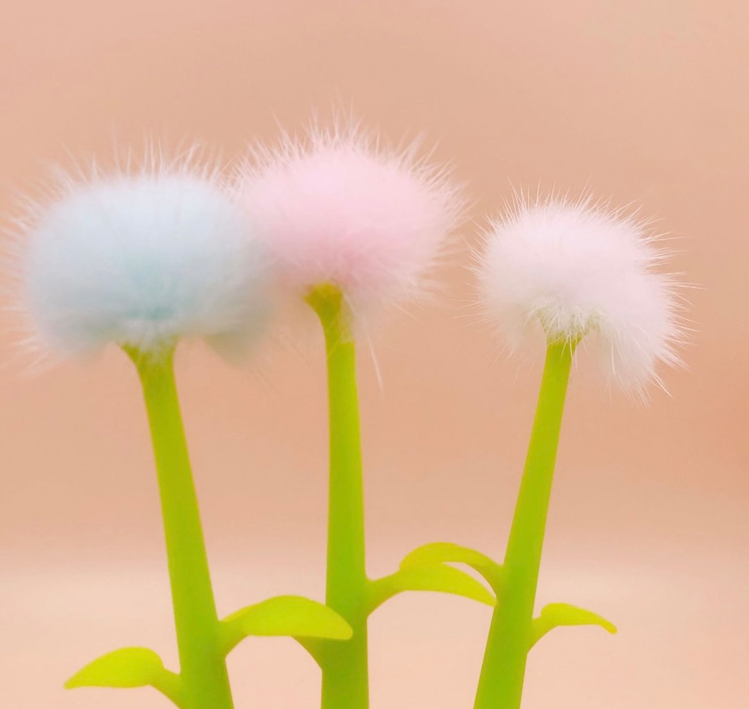 Dandelion Flower Gel Pen: Black Ink, Soft Modeling, Korea Stationery - Etsy