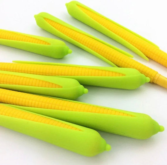 1 Pcs 0.5mm Cute Kawaii Corn Gel Pen Black Ink Pens Stationery - Etsy