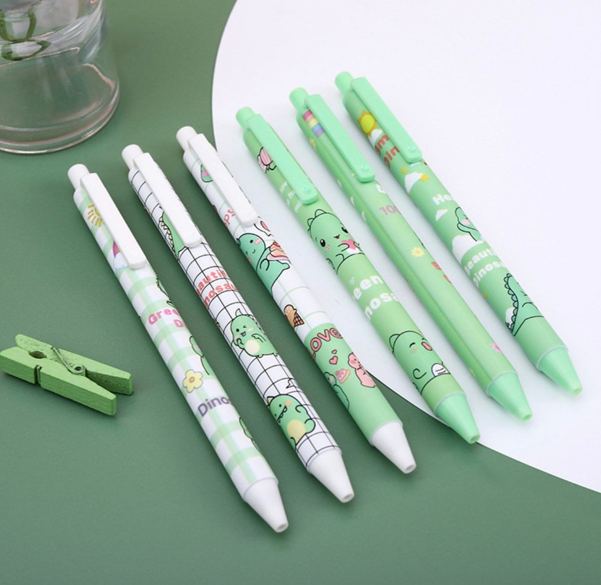 6pcs/set Cartoon Kawaii Ballpoint Pen Retractable Cute Pens - Etsy