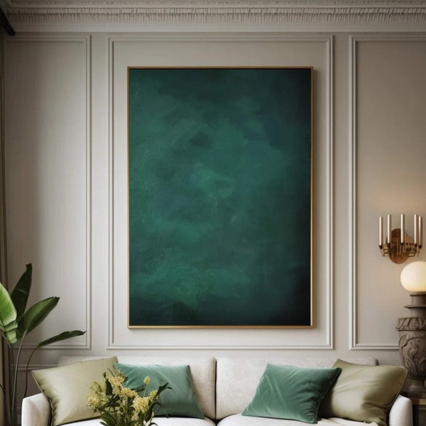 Green Abstract Art - Etsy