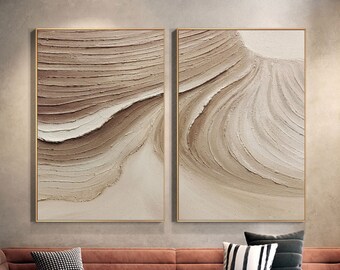 Large Brown Canvas Art - Etsy