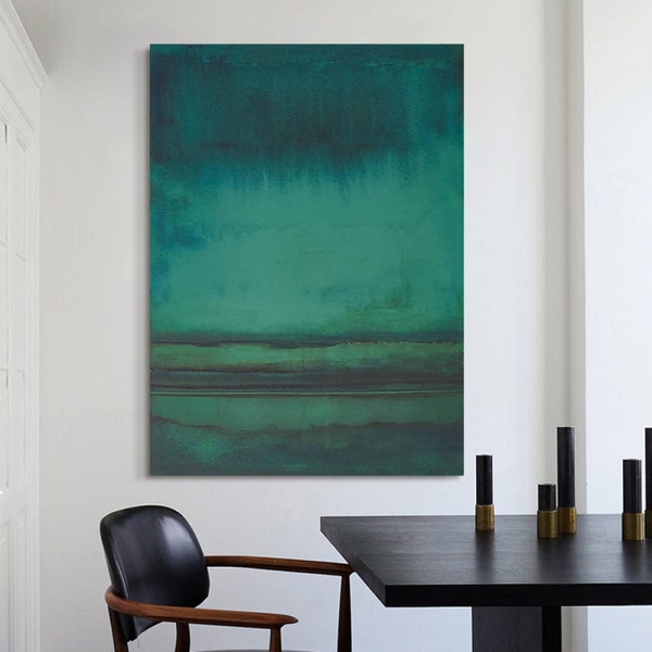 Green Abstract Art - Etsy