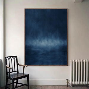 Pure Blue Minimalist Art Texture Art Minimalist Art Pure Blue Wall ...