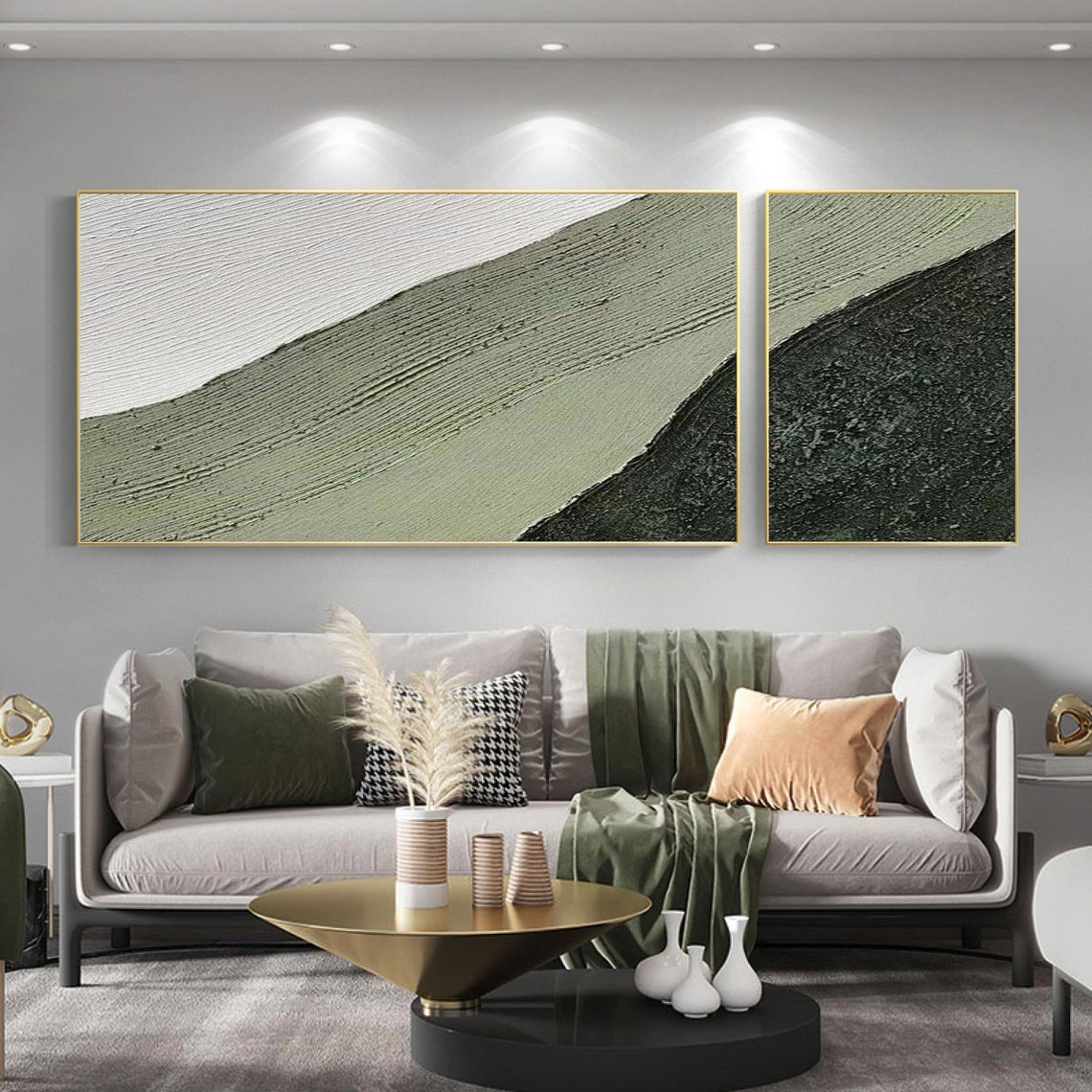 Emerald Green Wall Art For Living Room