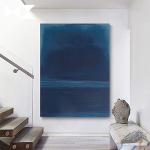 Retro Pure Blue Minimalist Art Texture Art Minimalist Art Pure Blue ...