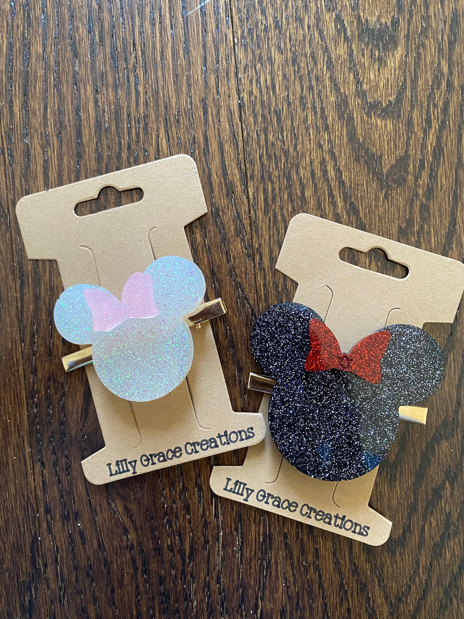 Minnie Mouse Hair Clip - Etsy