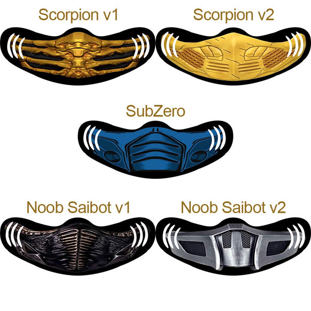 Mortal Kombat Masks - Subzero Scorpion Noob Saibot - Etsy