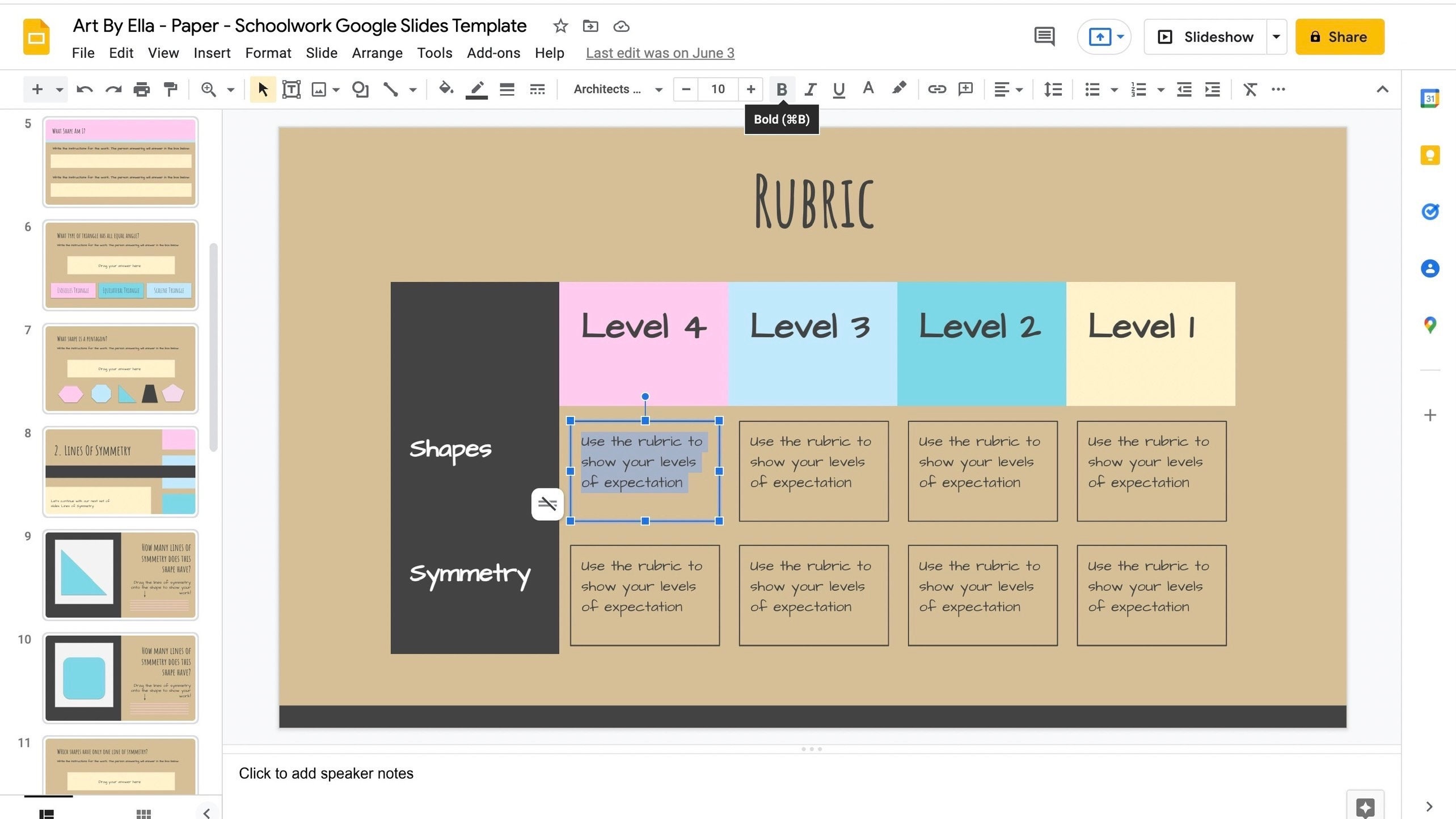 Paper - Schoolwork Google Slides Template - Etsy