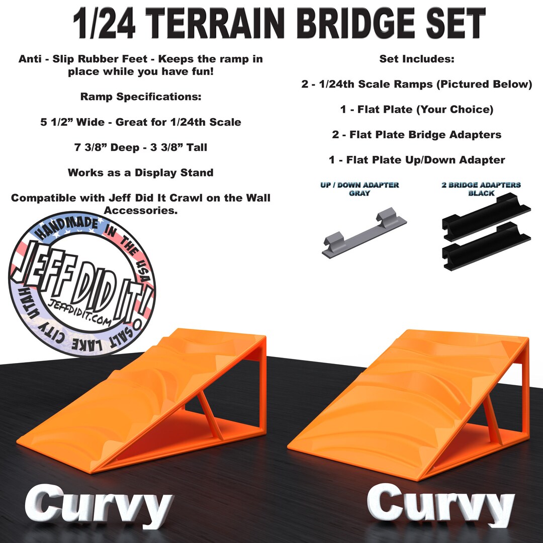 1/24th Ramp Curvy & Curvy Terrain - Bridge Set - Monster Truck ...