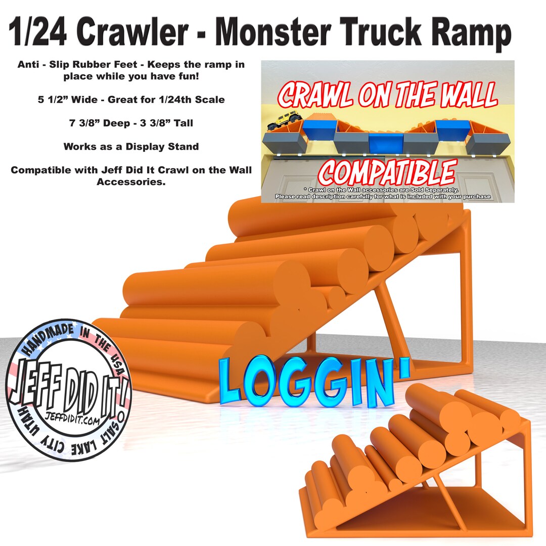 1/24th Ramp Loggin' Terrain Monster Truck Crawler Scale Works as ...