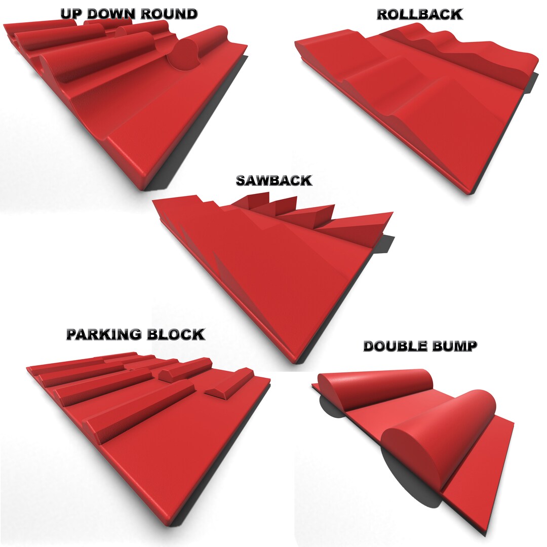 1/24th Set1 Flat Flat / Bridge Plate Set - 5 Bridge Plates - Monster ...