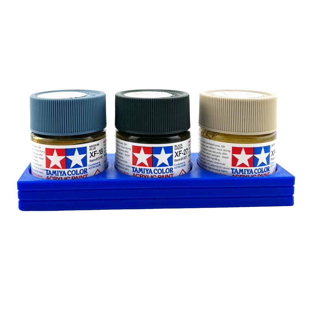 Tamiya 23ml Paint Bottle Holder - Holds 3 Tamiya 23ml Bottles With Anti ...