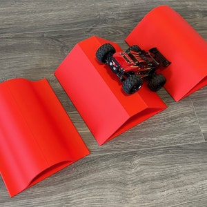 1/24th Monster Truck Ramp Set Includes 3 Jump/roll Over Ramps - 200mm ...