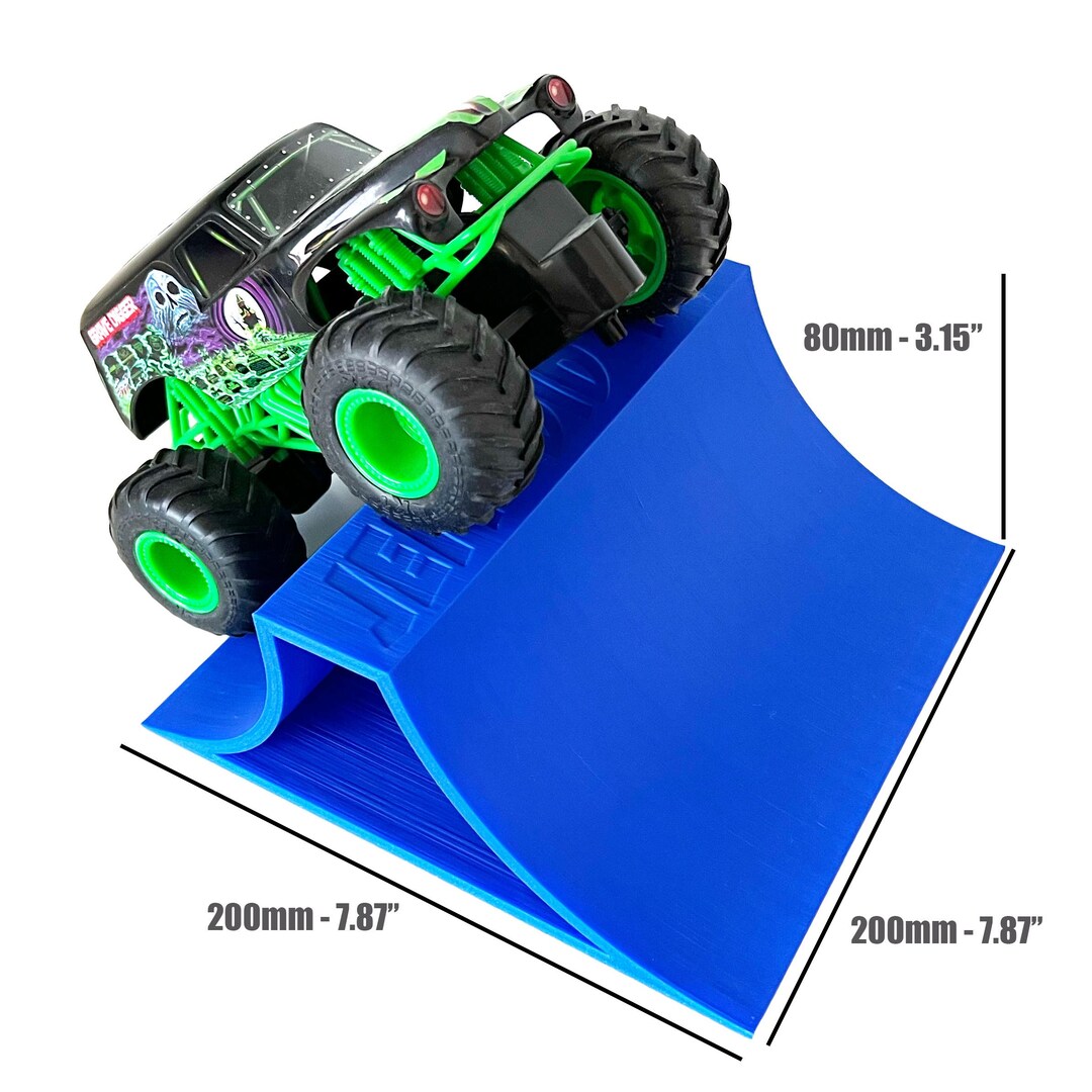 1/24th Monster Truck Stunt Ramp A - Works as Display Stand - Includes ...