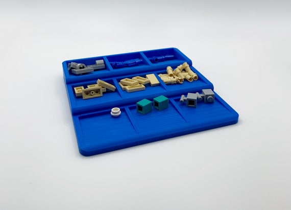 Small Parts / Screw Sorter 3D Printed 9 Squares With Rubber | Etsy