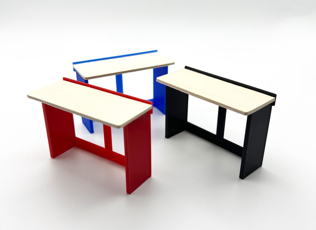 1/24 Scale 5 Foot Work Bench With Real Wood Top Surface Perfect Edition ...