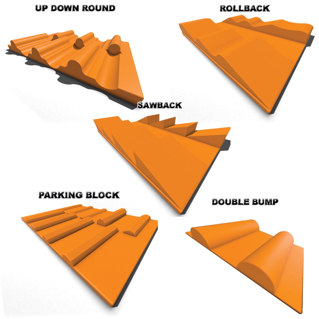 1/16-1/18th Set1 Flat Flat / Bridge Plate Set - 5 Bridge Plates ...
