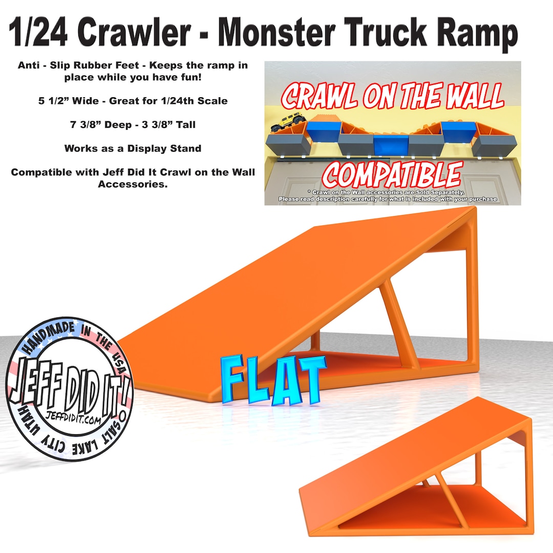 1/24th Ramp Monster Truck Crawler Scale Works as Display Stand Includes ...