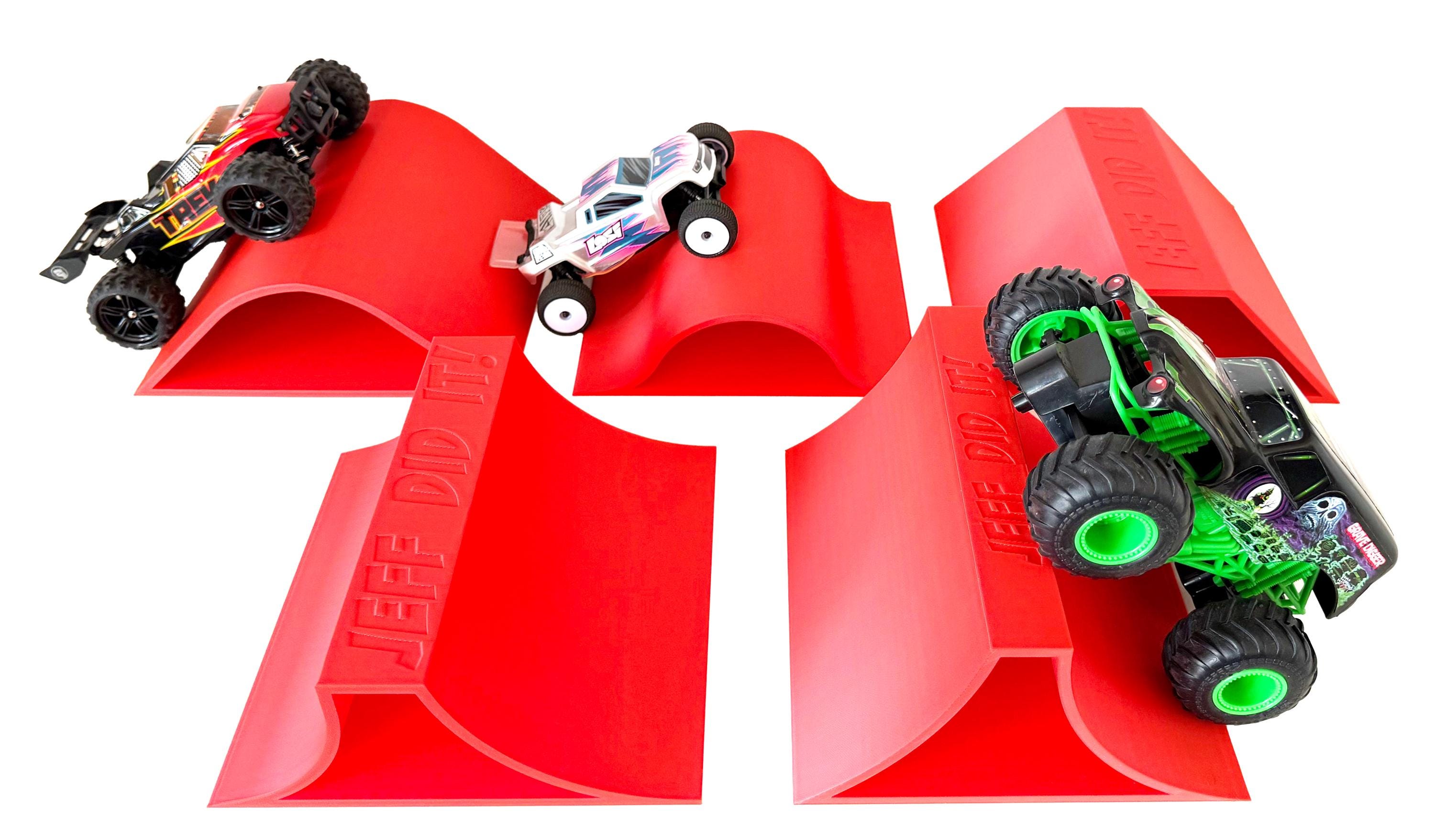 1/24th Monster Truck Ramp Set 1 Includes 5 Stunt/jump Ramps - 200mm ...