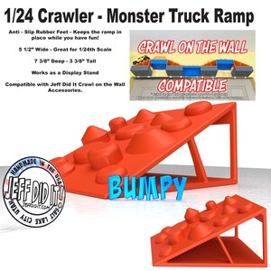 1/24th Ramp Bumpy Terrain Monster Truck Crawler Scale Works as Display ...