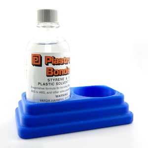 Plastruct Bondene Anti-tip Bottle Holder for 2 Oz Bottle With Anti-slip ...
