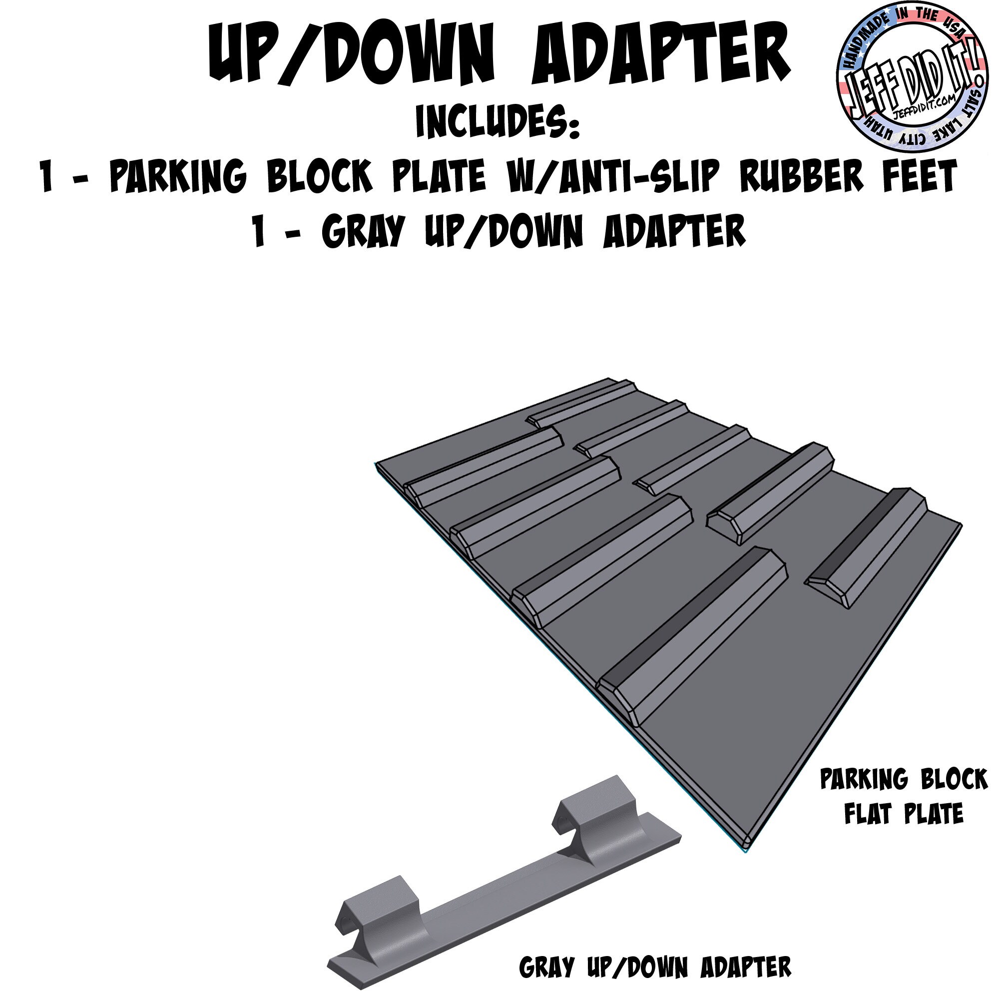 1/24th up / Down Plate - Flat / Bridge Plate - Parking Block - Monster ...