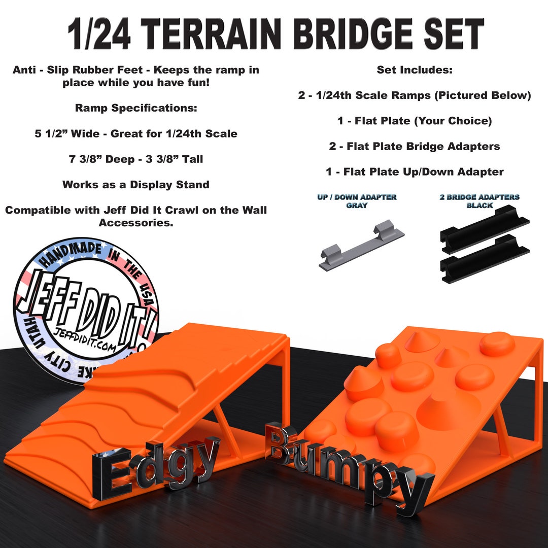 1/24th Ramp Edgy & Bumpy Terrain Bridge Set Monster Truck - Etsy
