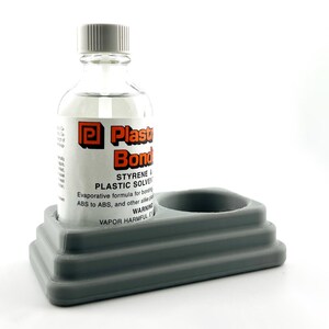 Plastruct Bondene Anti-tip Bottle Holder for 2 Oz Bottle With Anti-slip ...