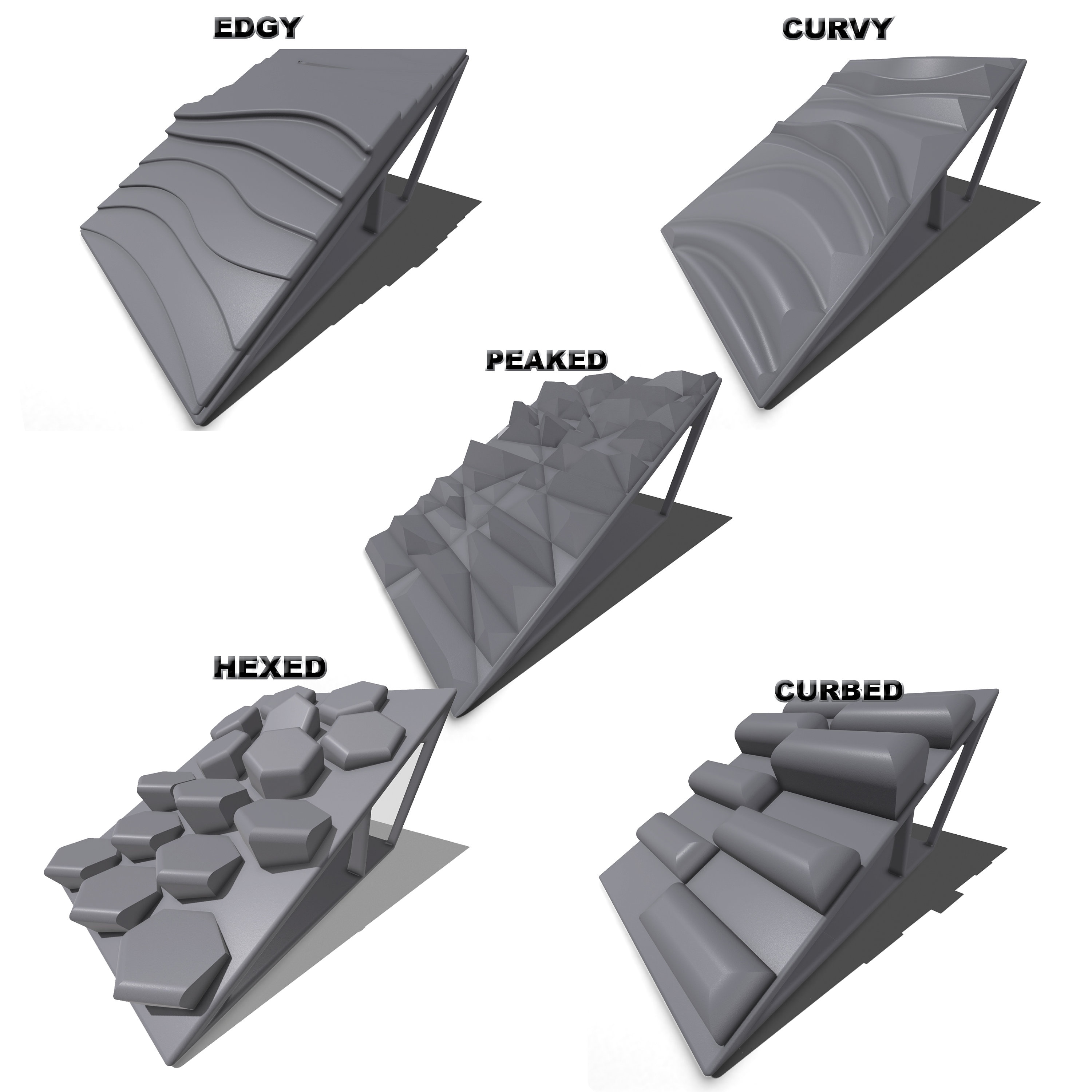 1/16-1/18th Set 1 Ramp Set 5 Ramps Monster Truck Crawler - Etsy