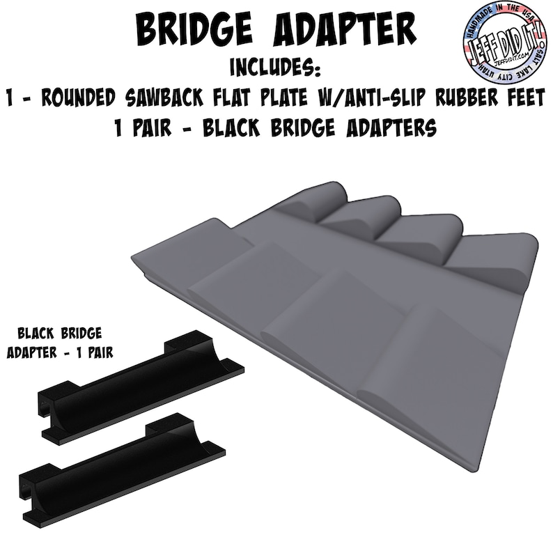 1/24th up / Down Plate - Flat / Bridge Plate - Rounded Sawback ...