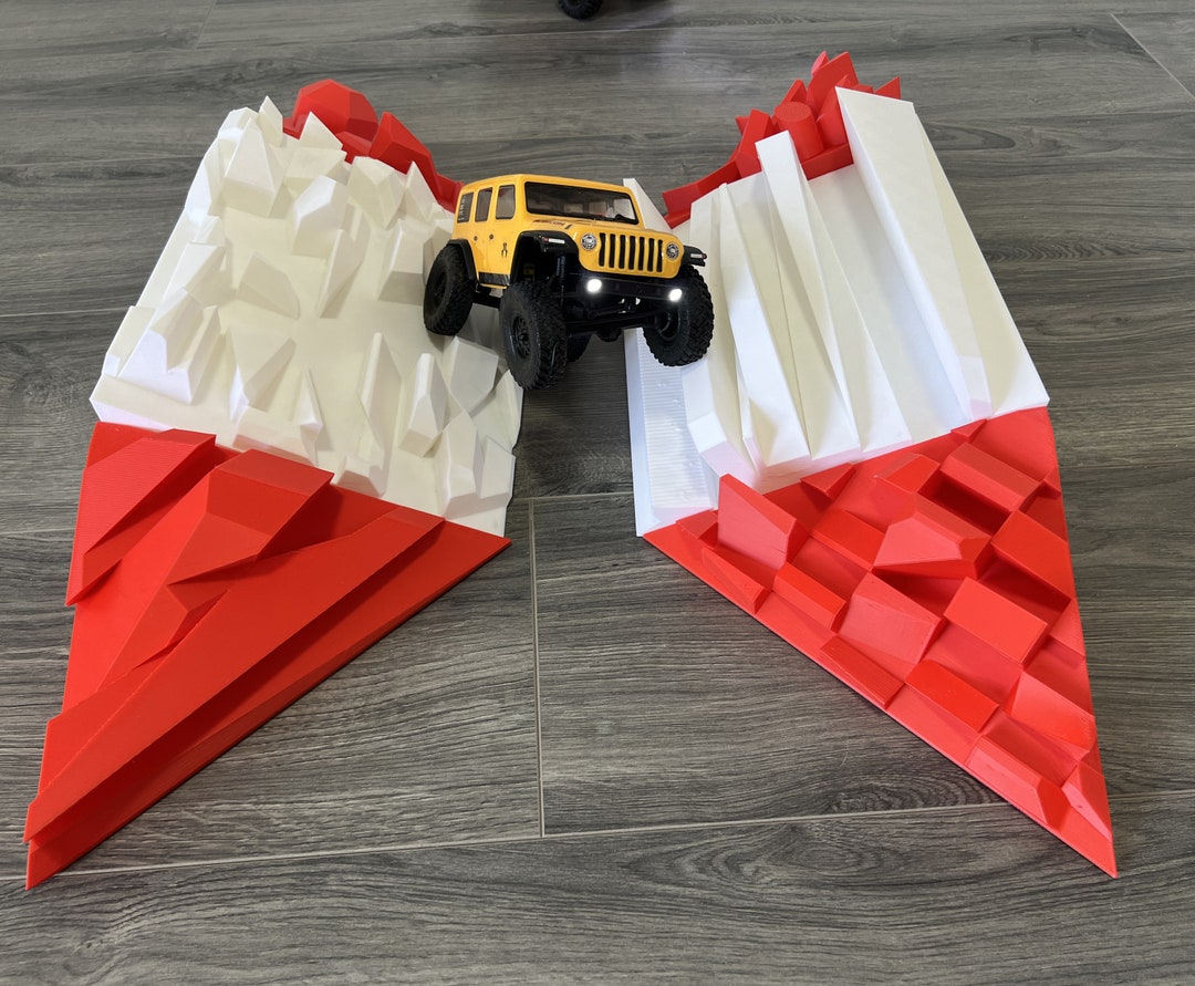 1/24th Canyon Crawler Ramp Set - Very Aggressive Terrain Set - Crawler ...