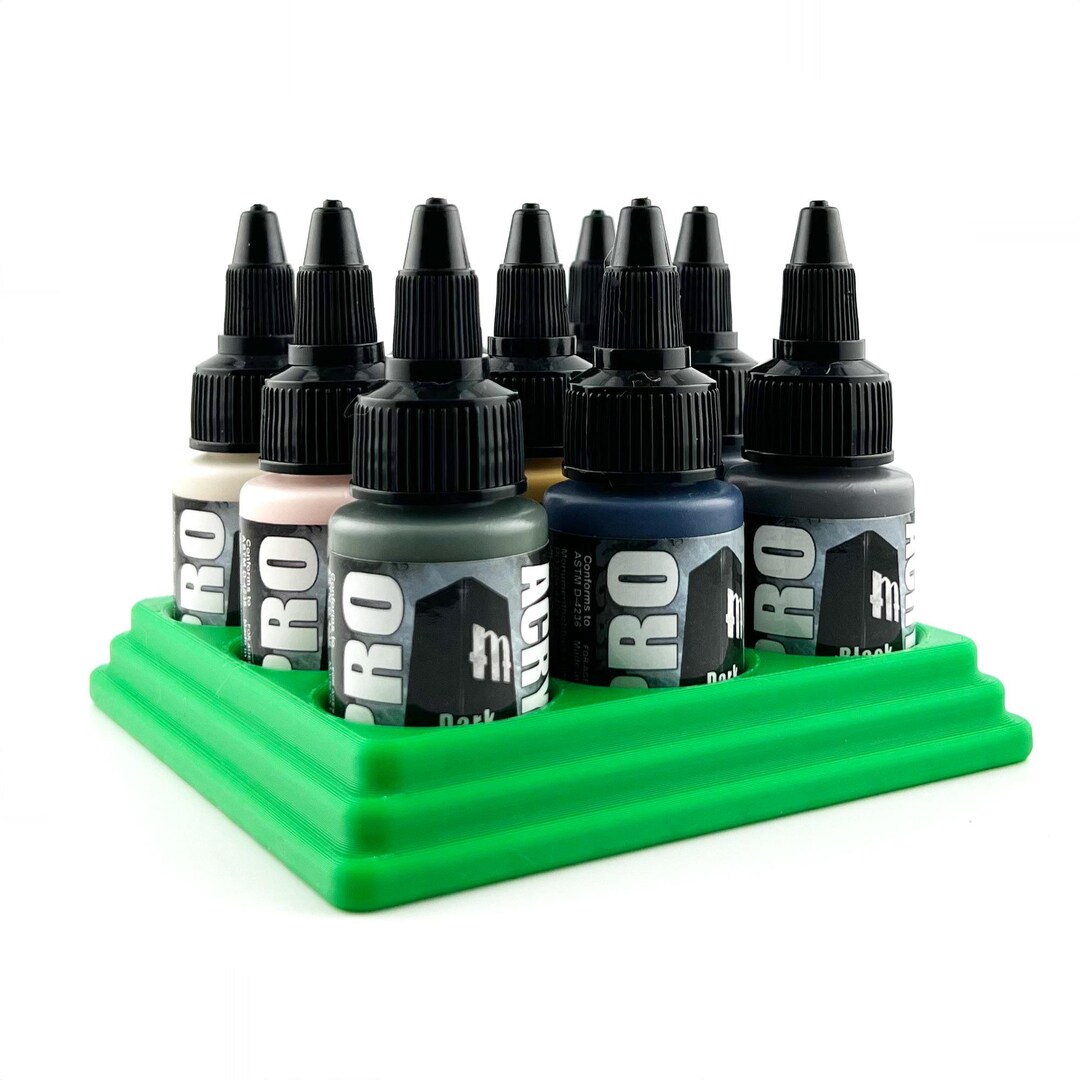 Monument Hobbies 22ml 30mm Paint Bottle Holder / Stand - Holds 9 ...