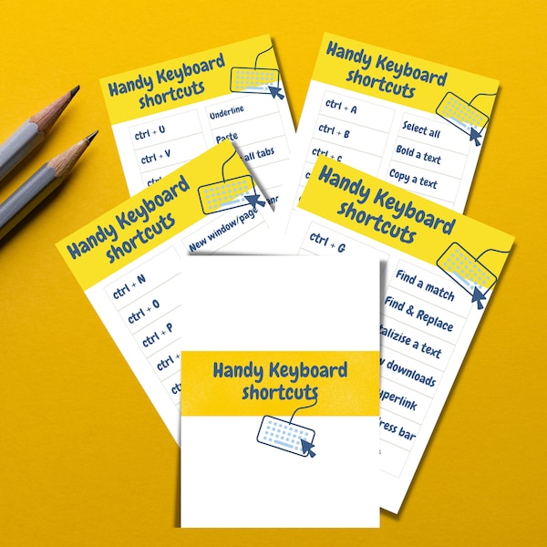 Windows Shortcuts Poster - Etsy