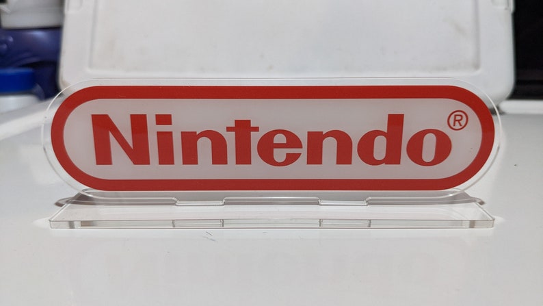 Nintendo Logo Acrylic Display - Etsy