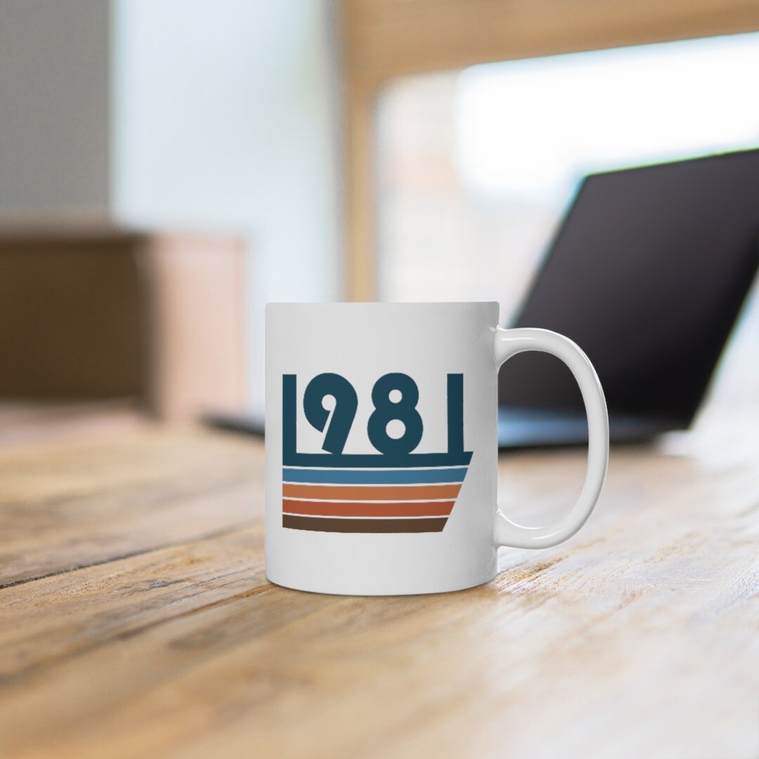 1981 Mug, Ceramic 1981 Mug, 1981 Birthday Mug, 1981 Gift, Retro 60 Mug ...