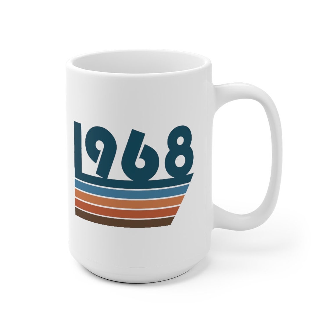 1968 Retro Ceramic Mug: 60s Birthday Gift - Etsy