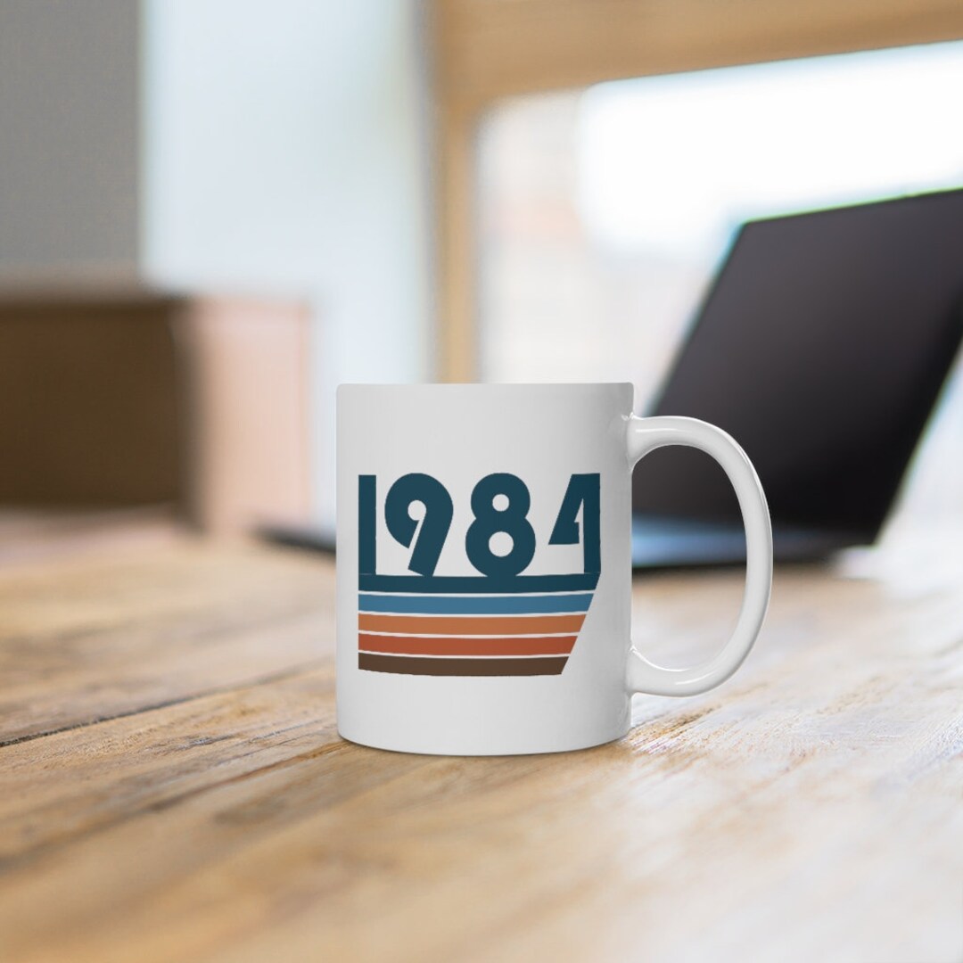 1984 Retro Ceramic Mug: Birthday Gift - Etsy