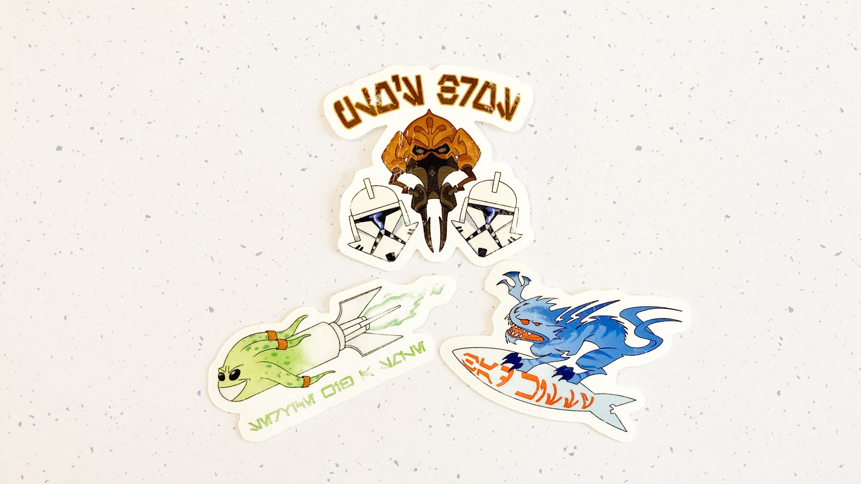 Clone Wars Gunship Nose Art Sticker Trio - Etsy