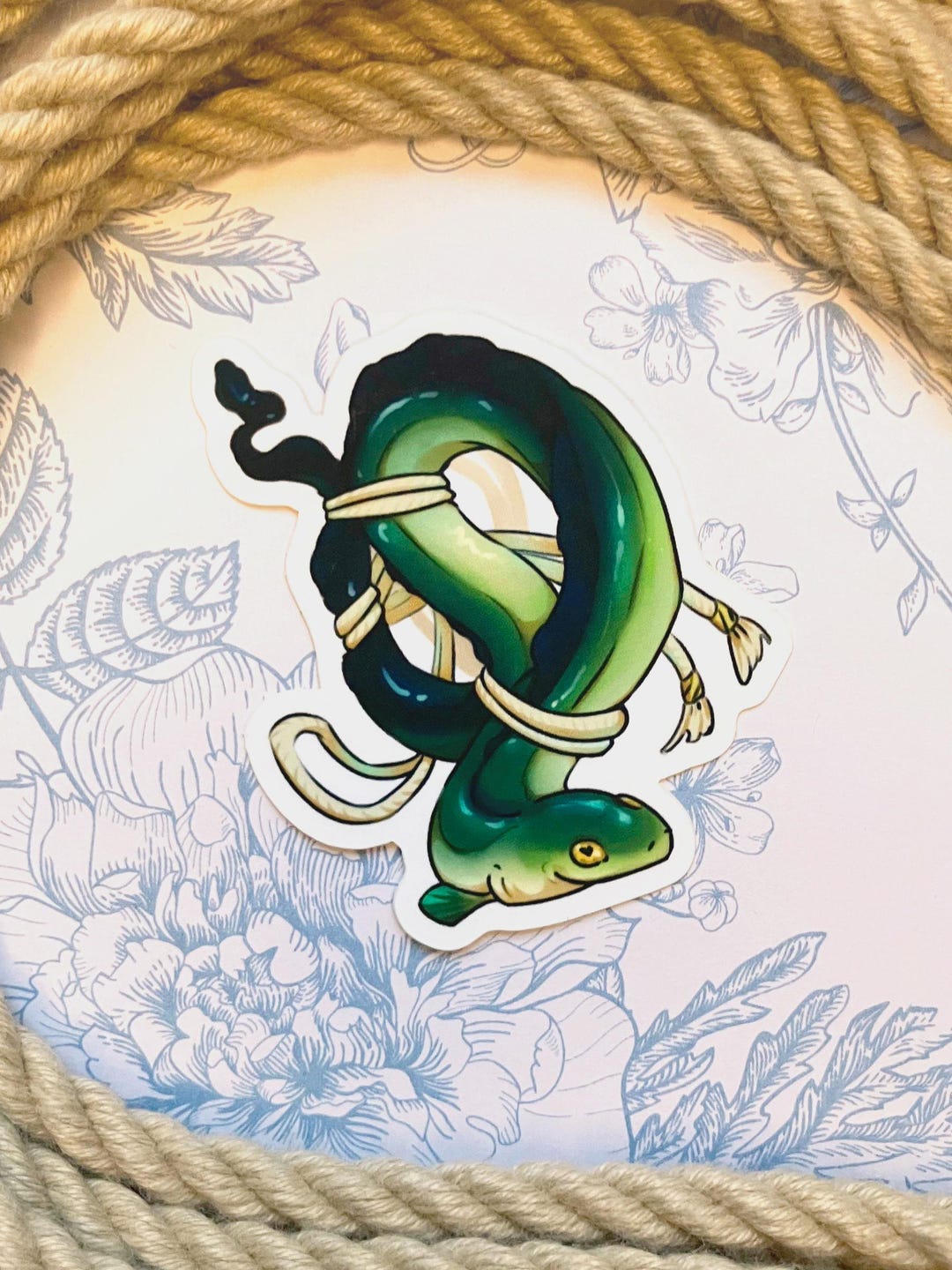 Rope Eel Vinyl Sticker - Etsy