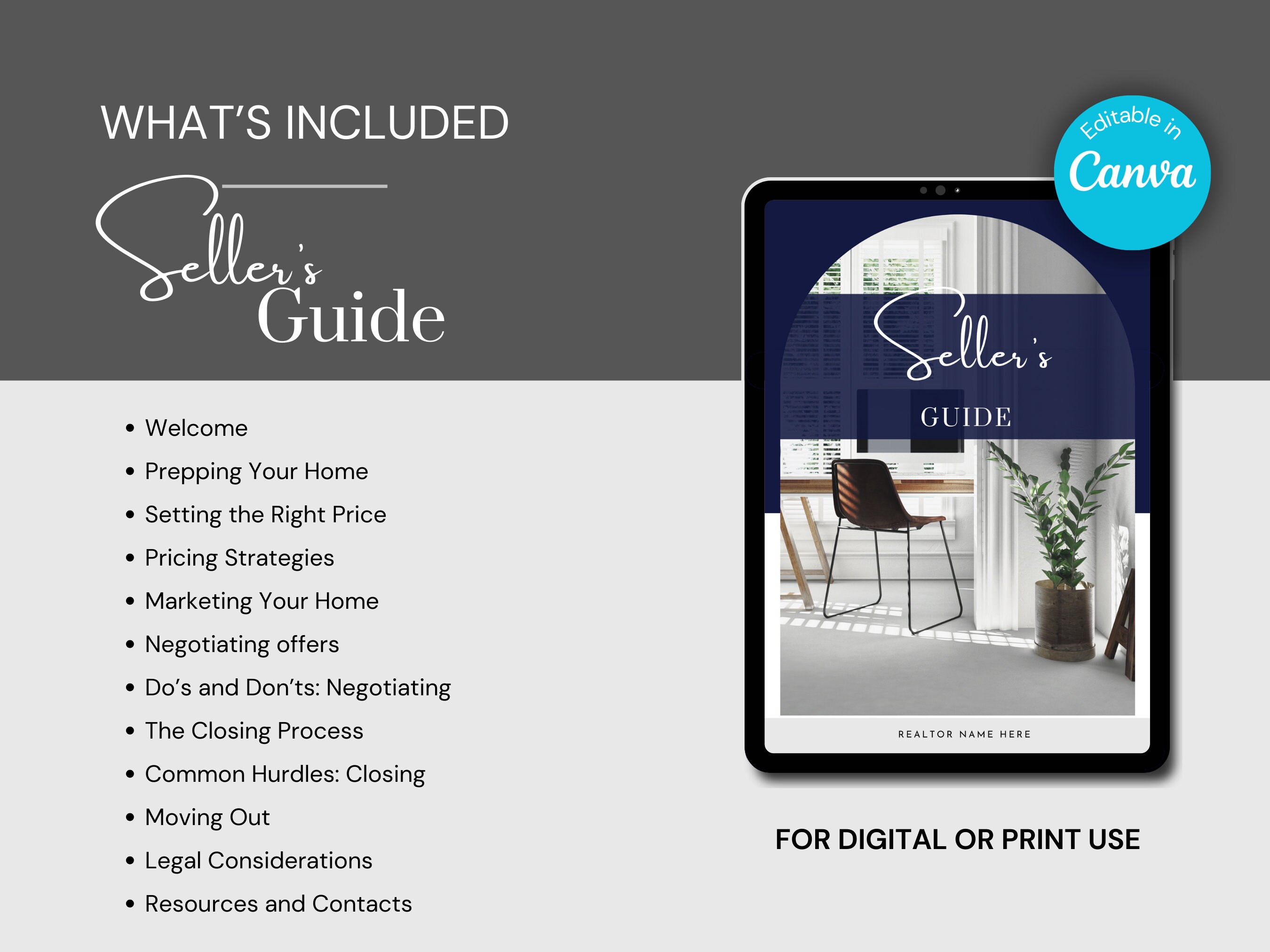 Real Estate Buyer and Seller Guide, Realtor Buyer Packet & Seller ...