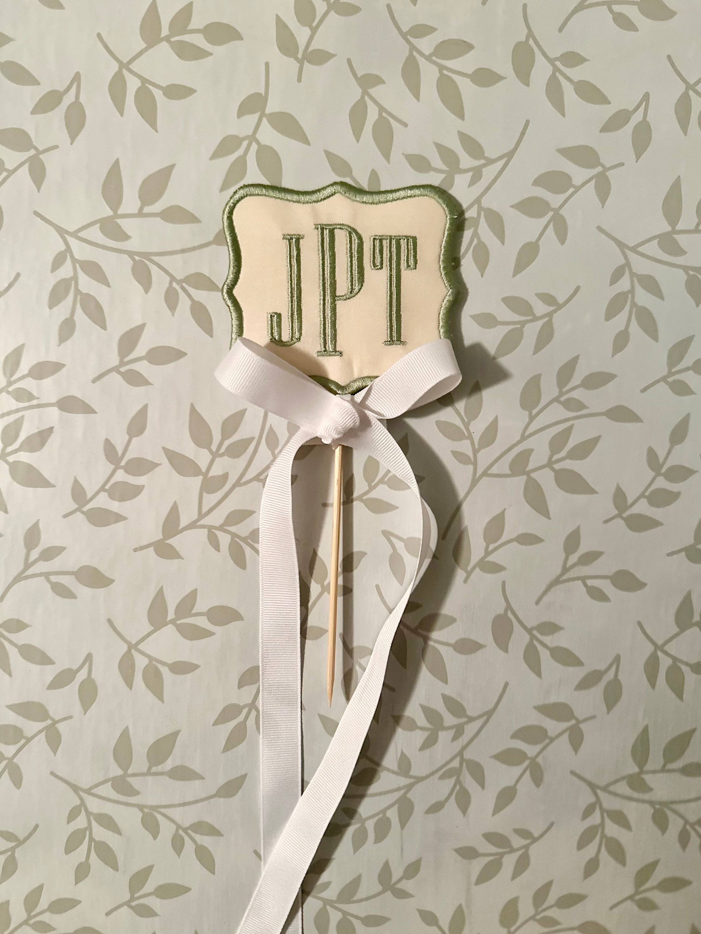 Embroidery Keepsake Cake Topper, Birthday Cake Topper, Baby Shower Cake ...