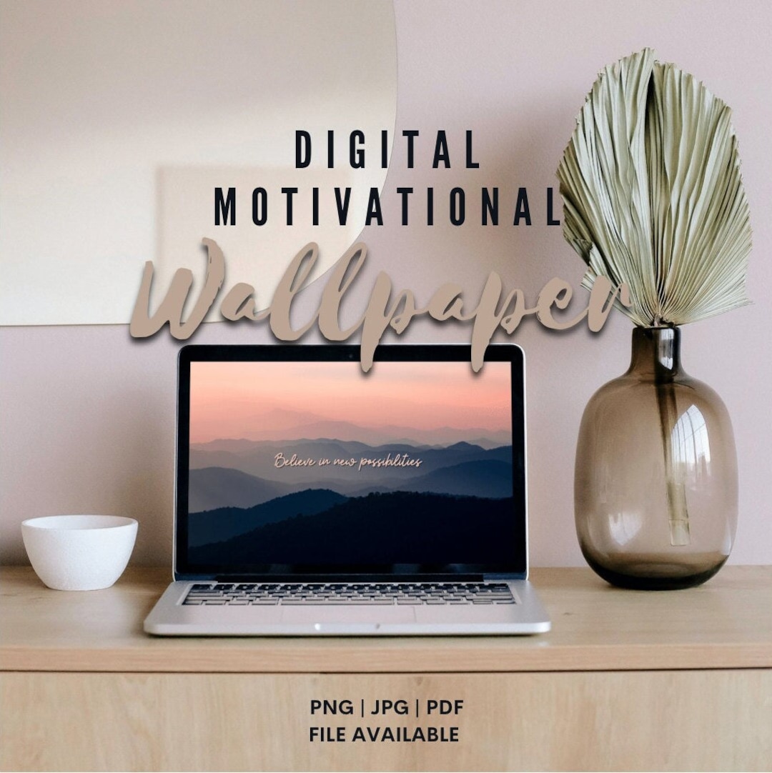 Digital Motivational Desktop Wallpaper Mountain (Download Now) - Etsy