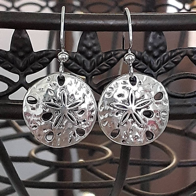 Sand Dollar Earrings - Etsy