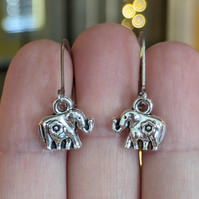 Elephant Earrings - Etsy