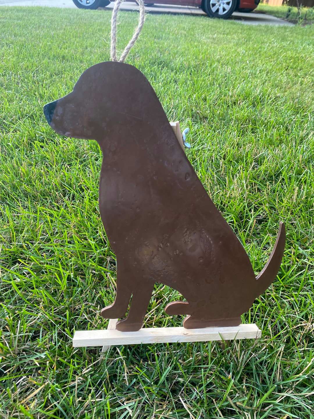 Brown Wooden Dog Sign - Etsy