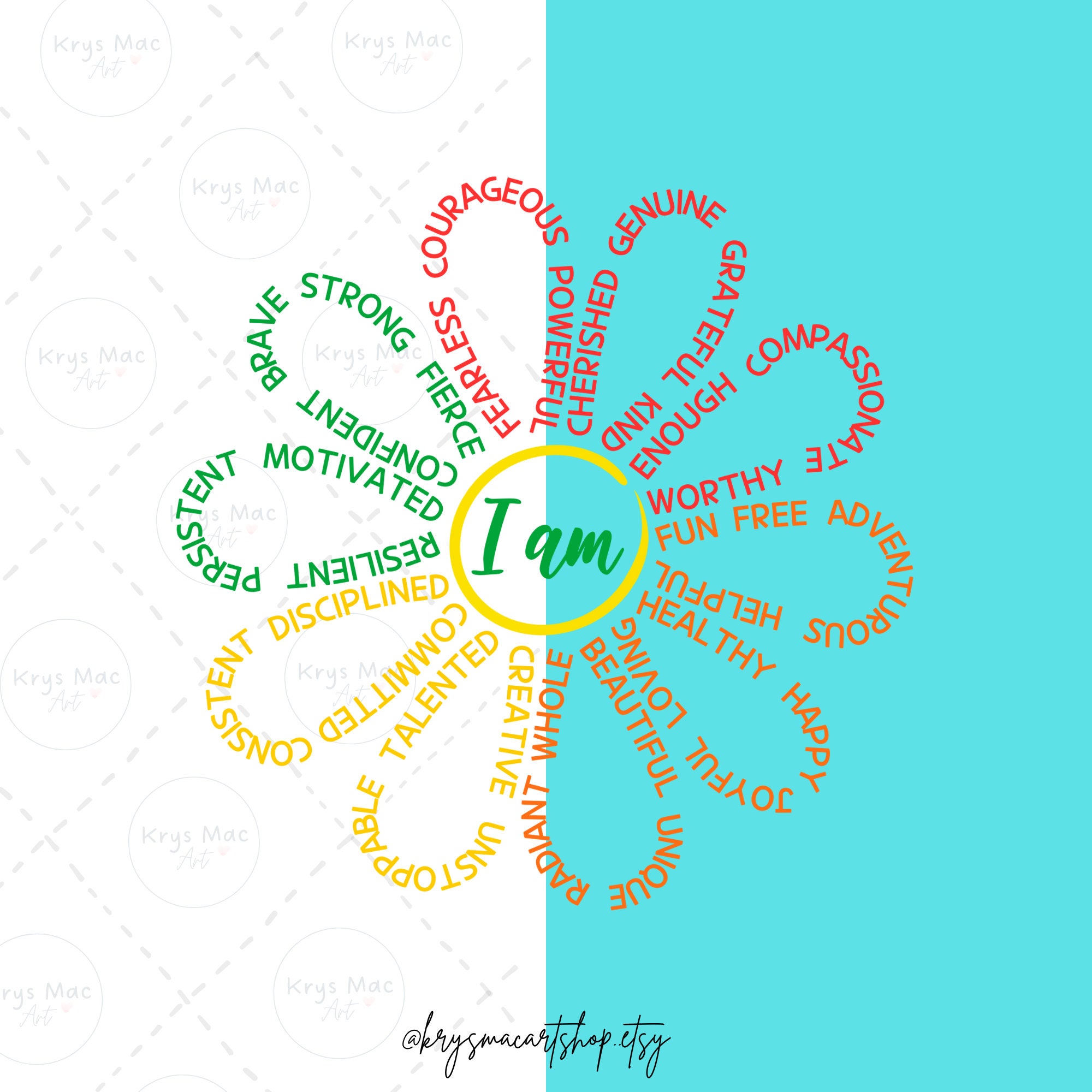 Affirmation Words Svg, I Am Affirming Words Svg, Positive Affirmation ...