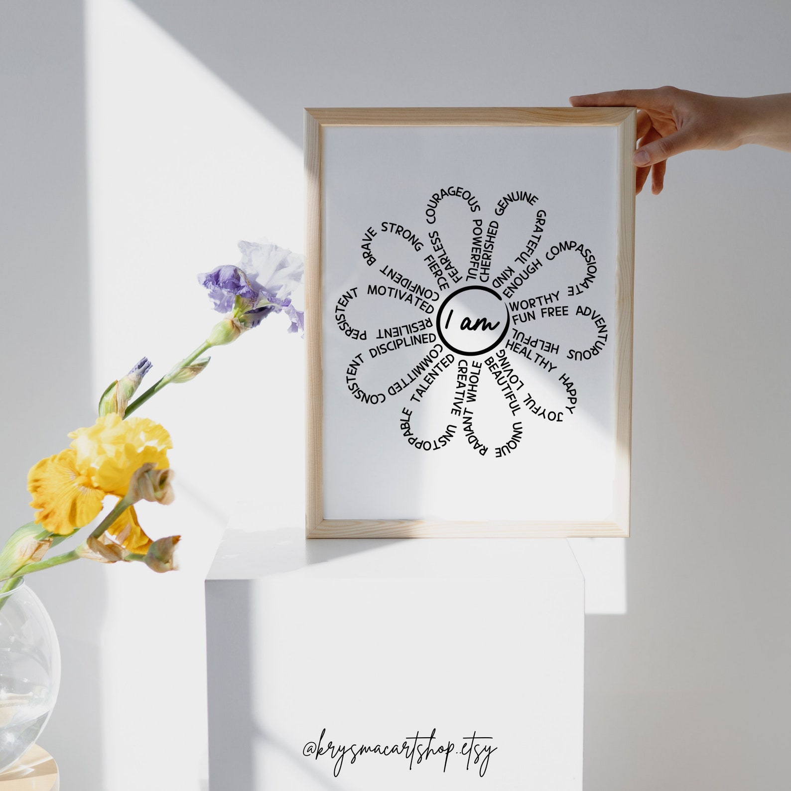 Affirmation Words Svg, I Am Affirming Words Svg, Positive Affirmation ...