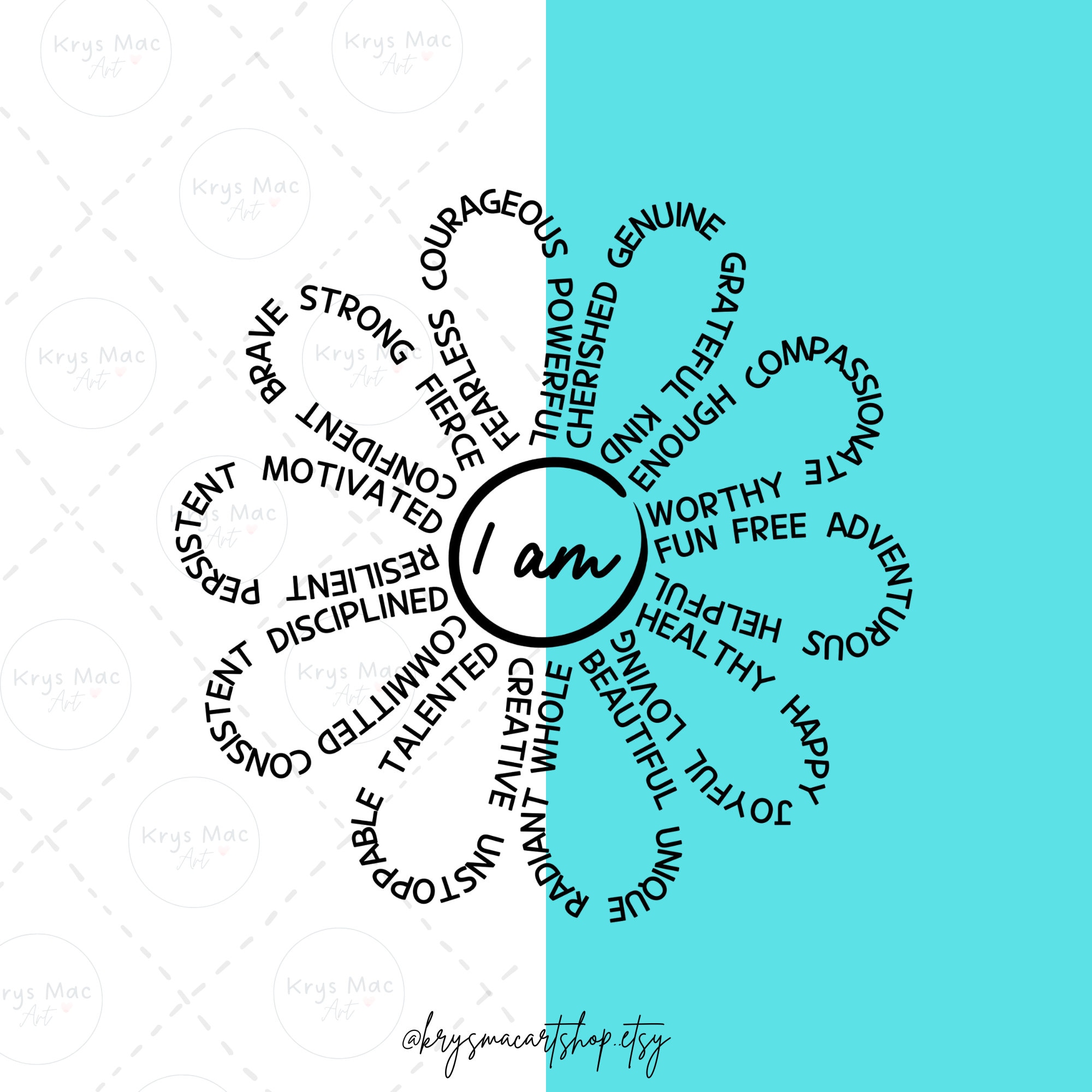 Affirmation Words Svg, I Am Affirming Words Svg, Positive Affirmation ...