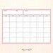 Blank Monthly Calendar, Sunday Start, Colorful Calendar Printable ...